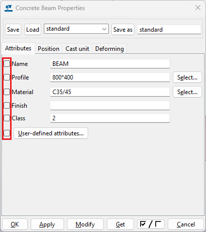 How to turn off the dialog box check boxes by default? | Trimble User Assistance